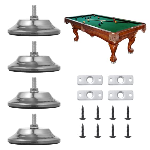 4pcs Pool Table Leg Levelers, 5-Inch Billiard Table Leg Leveling Risers ...