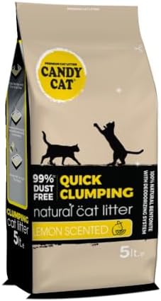 سعر رمل فضلات القطط من كاندي كات، مزيل الفضلات والروائح بسرعة، سعة 5 ...