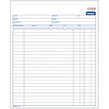 Amazon.com : Adams Contractor's Invoice Book 8.38 x 11.44 Inch, 3-Part ...