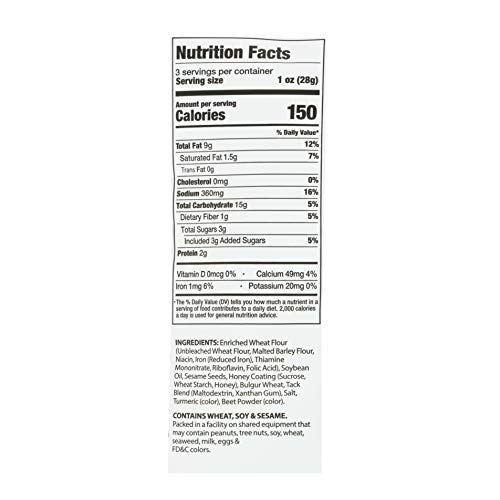 Crunchy Cravings Sesame Chips – Intense Flavored Honey Roasted Family ...