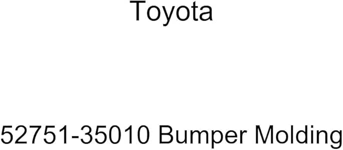 Amazon.com: Genuine Toyota 52751-35010 Bumper Molding: Automotive