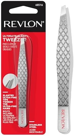 Revlon Ultimate Slant Tweezer, Hand-Finished Ultra-Fine Tips for ...