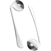 Amazon.com: Adaptive Utensils 2pcs Curved Spoon Set Right Handed Angled ...