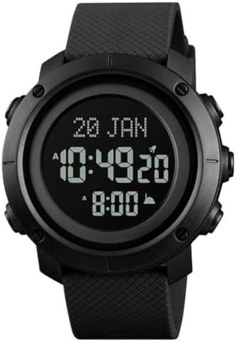 Digital Watches Muslim Watch Azan Clock for Prayer with Qibla Compass ...