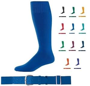 Amazon.com: Baseball/Softball Belt & Sock Combo (Youth & Adult Sizes in ...
