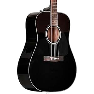 Amazon.com: Fender Beginner Acoustic Guitar CD-60 - Black - Dreadnought ...