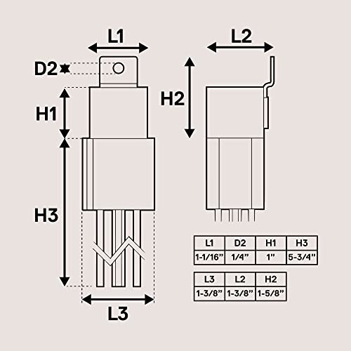 5 Pack Bosch Style 5-Pin 12V Relay Kit [60/80 Amp Heavy Duty ...