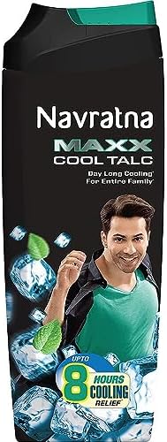 Navratna Maxx Cool Talc | Talcum Powder | Body Odour Protection ...