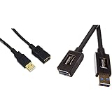 Amazon.com: Amazon Basics USB 2.0 Extension Cable - A-Male to A-Female ...