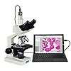 OMAX 40X-2500X Digital Lab Trinocular Compound LED Microscope (M83EZ ...