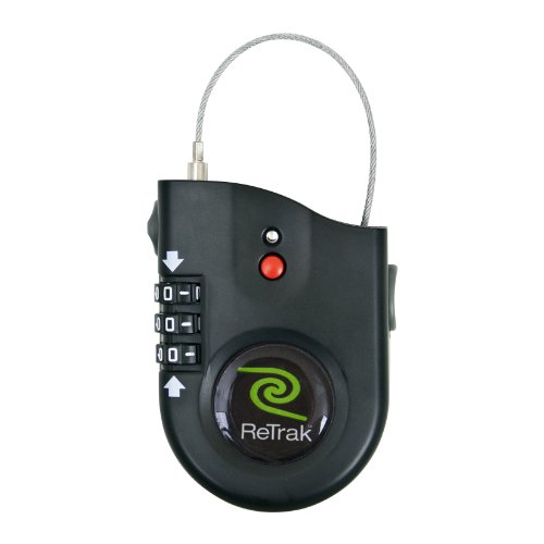 ReTrak Retractable Cable Lock with Alarm (ETLOCKNB) | Amazon price ...