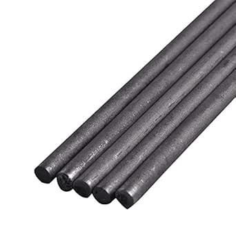 5Pcs Black Carbon Rod Graphite Electrode Cylinder Rods Bars For ...