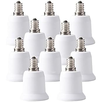 LE Candelabra Screw E12 to E26 Light Socket, Bulb Base Adapter ...