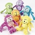 Amazon.com: Neon Stuffed Animal Monkeys - Toys and Party Favors - 12 ...