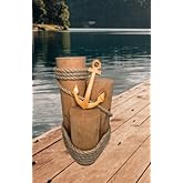 Amazon.com: Set of 3 Nautical Wood Piling Decorations with Beautiful ...