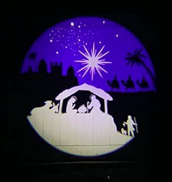 Amazon.com: Nativity Scene Outdoor Projector by Beffy Arts, Christmas ...