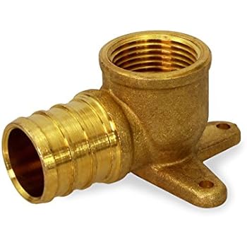 Everflow PXDL0034-NL.3/4 Inch X 3/4 Inch Drop Ear Elbows PEX X FIP ...