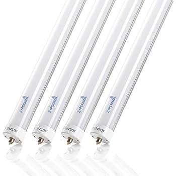 Pre-Wired 8 Ft T12 T8 LED Conversion Upgrade Retrofit Kit - Single Pin Fluorescent to 4 Light ...