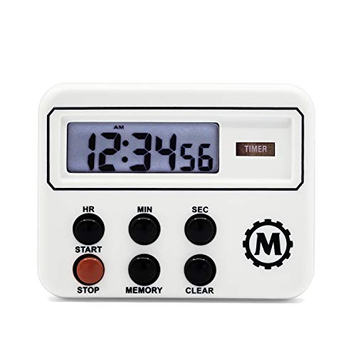 Marathon Commercial Grade 24 Hour Compact Digital Countdown Timer with ...