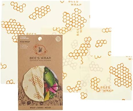 سعر Bee's Wrap - Assorted 3 Pack - Made in USA - Certified Organic Cotton - Plastic and Silicone ...