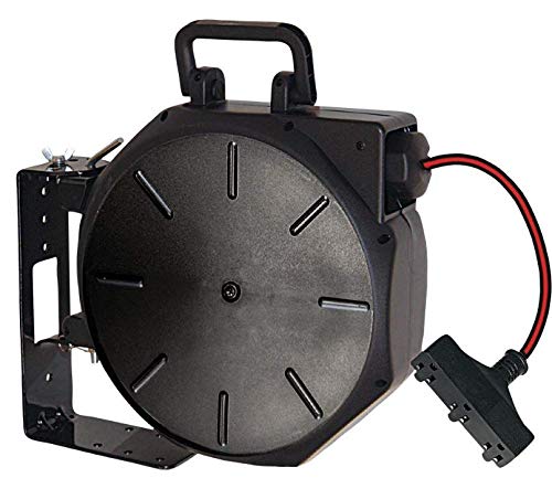 Tasco Professional Grade Plastic Retractable Cord Reel with Tri Tap ...