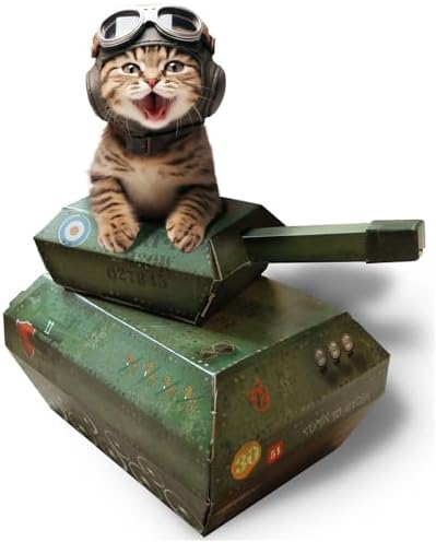 SUCK UK | Cat Tank Play House | Send Your Feline to the Frontline with ...