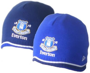 OFFICIAL EVERTON F.C. BLUE CREST REVERSIBLE BEANIE HAT: Amazon.co.uk ...