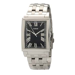 Amazon.com: GUESS Men's W85062G1 Square Case Black Dial Watch: Guess ...