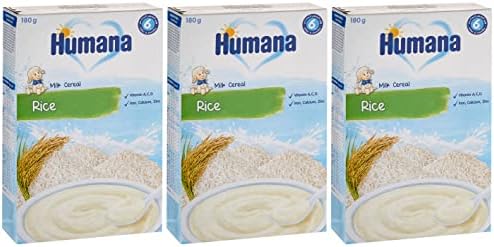 Humana Milk Cereal Rice - Gluten-Free Baby Cereal with Vitamins ...