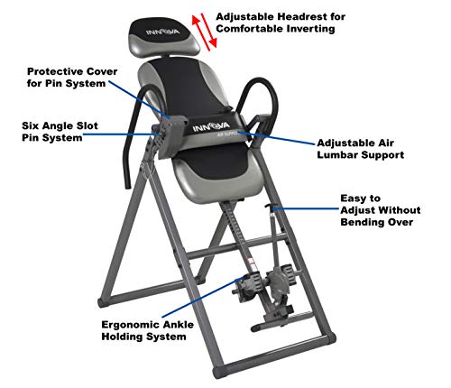 Innova ITX9900 Heavy Duty Deluxe Inversion Table with Air Lumbar ...