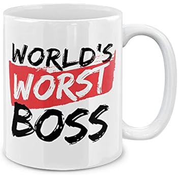 Amazon.com: World39;s Worst Boss Mug White: Kitchen & Dining