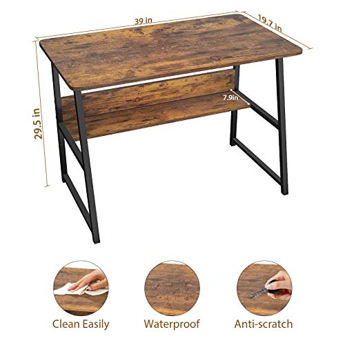 Desk Computer Desk 39 Inch Desk Home Office Desk Modern Simple Study ...