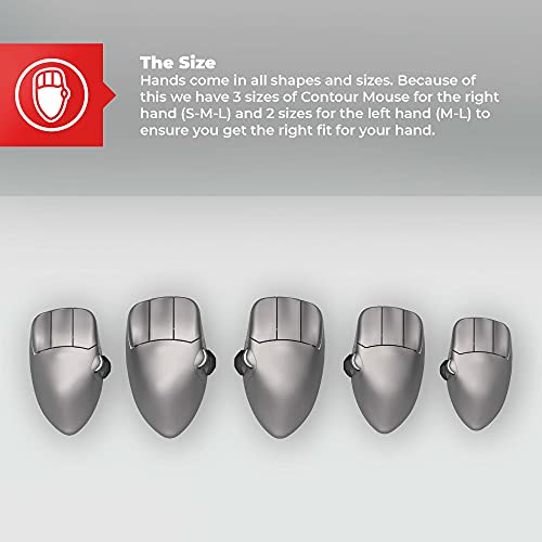 Contour Design Contour Mouse Wireless - Wireless Ergonomic Mouse for ...