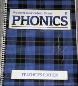 Modern Curriculum Press Phonics B - TEACHER'S EDITION: Elwell-Murray ...