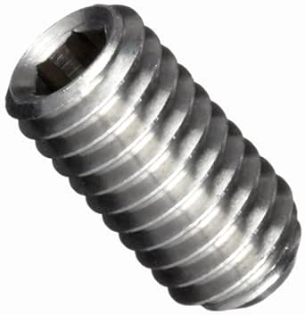 Stainless Steel 316 Set Screw, Hex Socket Drive, Cup Point, #10-24, 3/8 ...