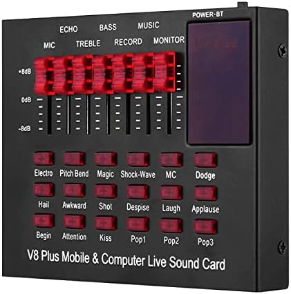 Arabest V8 Plus Live Sound Card, USB Audio Mixer, Bluetooth Sound Mixer ...