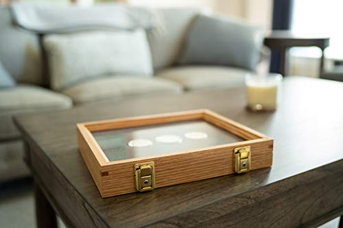 Two Timbers Extra Large Display Case with Cherry Finish Handmade Wood ...