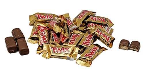Twix Caramel Minis Milk Chocolate Cookie Bars - 3 LB Resealable Stand ...