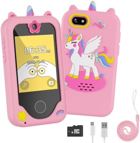 Diswoe Kids Smart Phone for Girls Unicorns Toys 3 4 5 6 7 8 9 Years Old ...