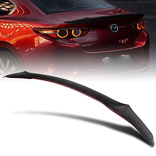 EPARTS V-Type Real Carbon Fiber Rear Spoiler Wing Trunk Lid Extended ...