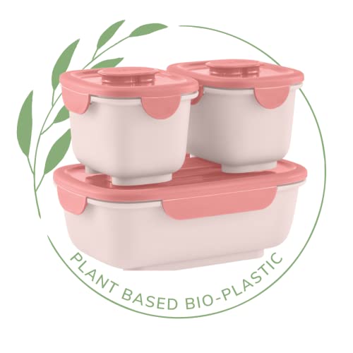 OmieBox OmieGo Plant-Based Plastic Leakproof Lunch Bento Box, Food ...