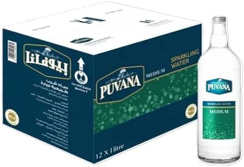 سعر Puvana Sparkling Water Medium 12 x 1 L فى السعودية | بواسطة امازون ...