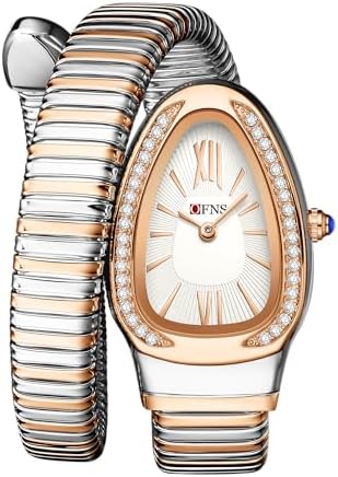 Women's Watches Snake Shape Diamond Watch For Women Luxury Ladies Gold ...