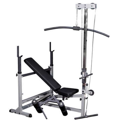 Body-Solid Powercenter Olympic Combo Bench with Preacher Curl and LAT ...