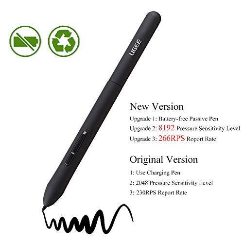 Ugee M708 Ultra-thin Draw Digital Graphics Drawing Painting Tablet 8192 ...