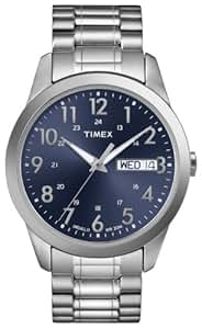 Timex Men's T2M933 South Street Sport Blue/Silver-Tone Stainless Steel ...