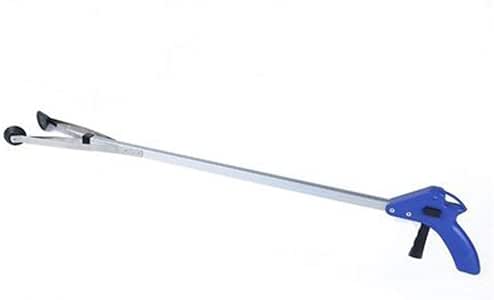 Rubbish Tongs Litter Picker, Long Handle Aluminum Trash Pickup Aid Long ...