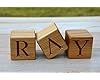 Amazon.com: Personalized Wood Blocks - Personalized Baby Letter Blocks ...