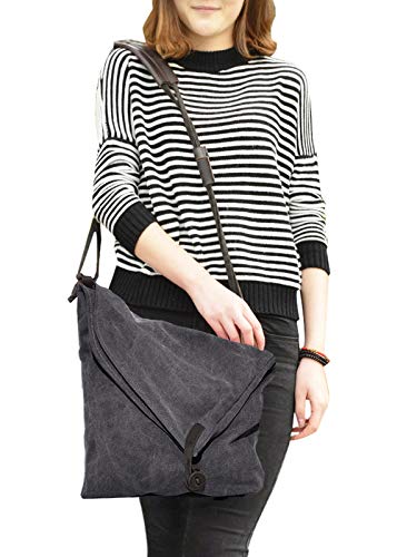 Crossbody Bag, COOFIT Messenger Bag Casual Canvas Hobo Bag Shouder Bag ...