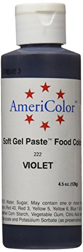 AmeriColor, Violet, 4.5 Ounce Bottle, Soft Gel Paste Food - Want It All